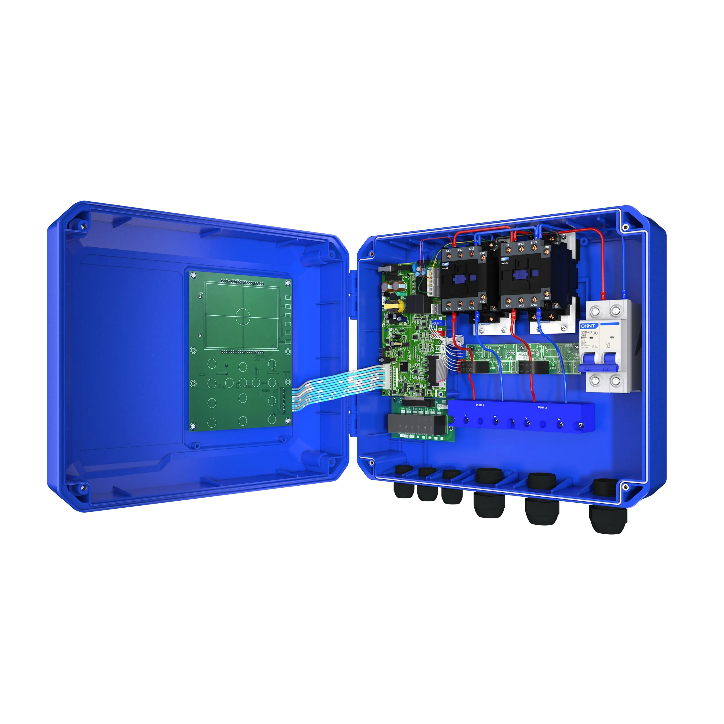 4kW Dual Pump Control Box - Motor Protector for Booster & Drainage